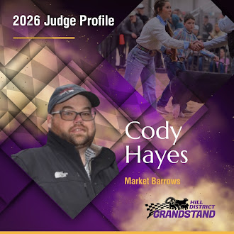 Meet Cody Hayes: 2026 Hill District Grandstand Market Barrow Judge ...